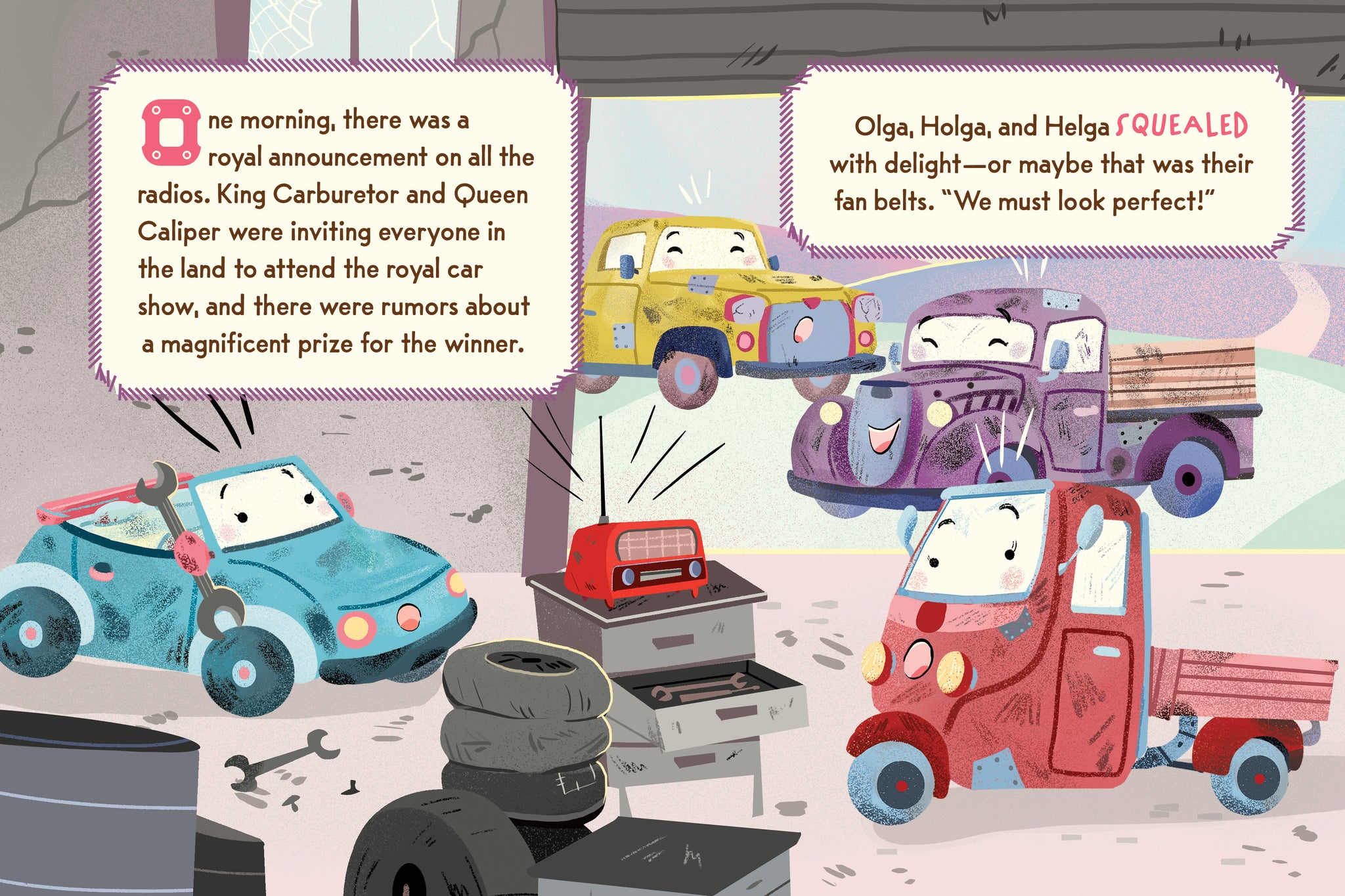 Cylinderella and the Royal Car Show – Bushel & Peck Books